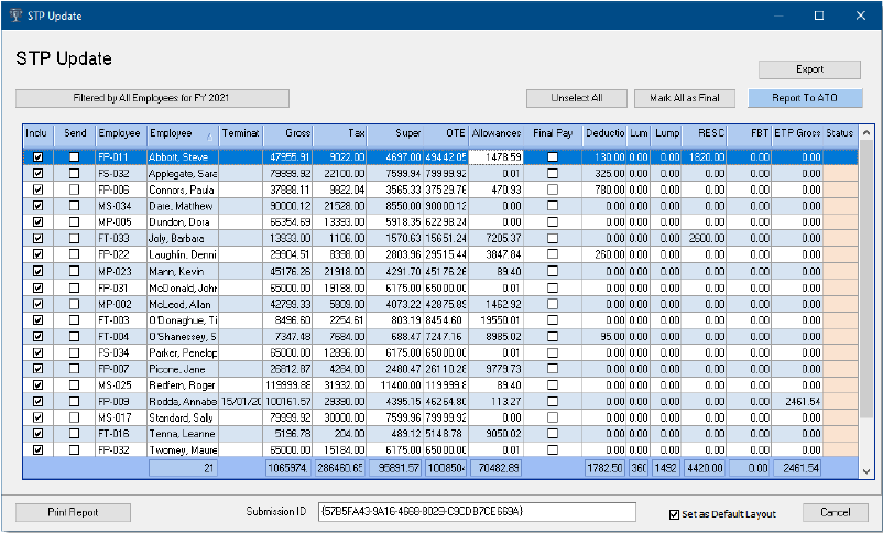 STP Mark Final Pay Reporting Event – Agrimaster
