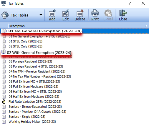 Check The PAYG Tax Tables – Agrimaster